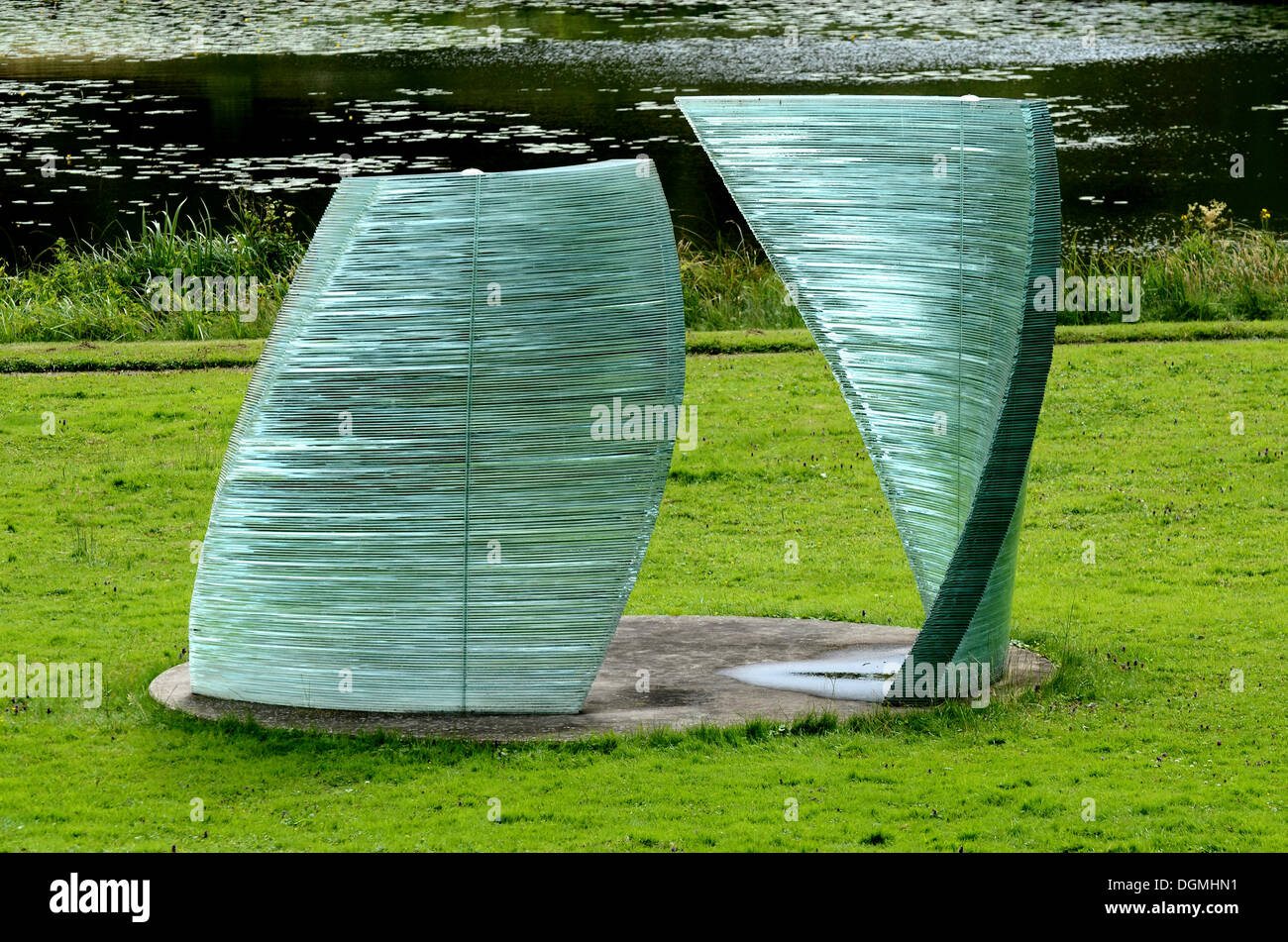 The sculpture "Millennium" by Danny Lane, in Torup castle park, Skane ...