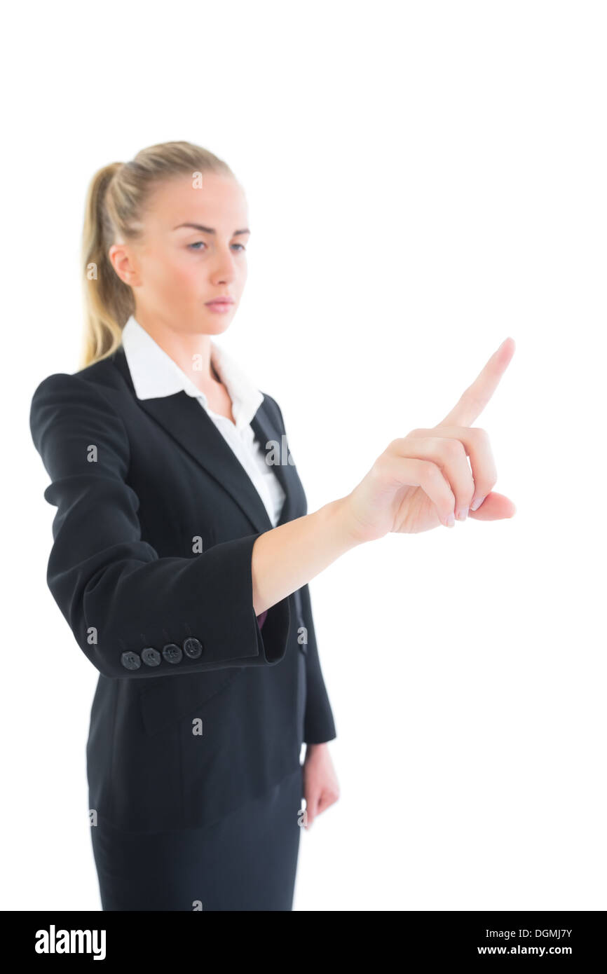 Finger pointing side view hi-res stock photography and images - Alamy