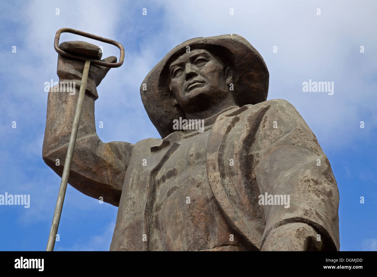 statue of miner in Temirtau Kazakhstan Stock Photo - Alamy