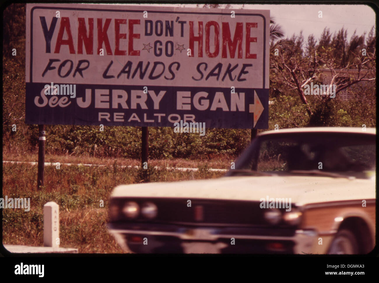 This image shows a land developer's advertisement, likely promoting ...