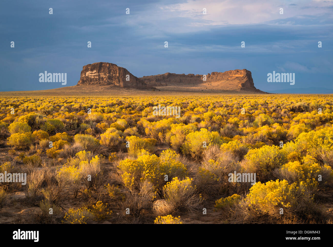 USA, Oregon, View of Fort Rock Stock Photo - Alamy