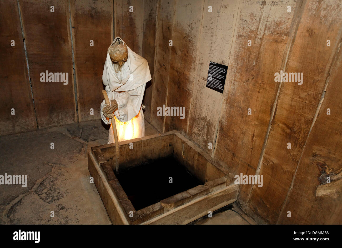 Figure of a saline workman in a white robe, Deutsches Salzmuseum or ...