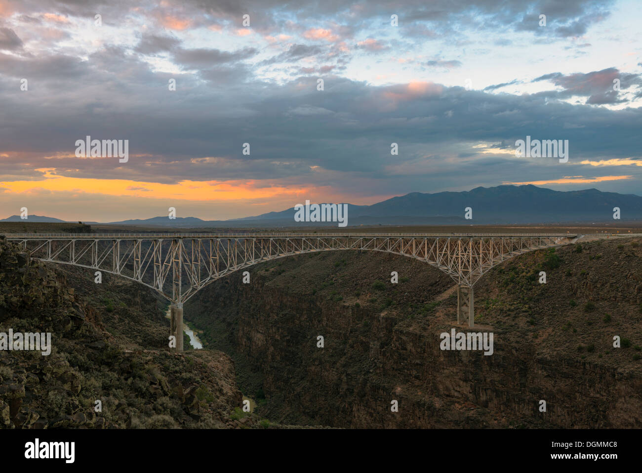 USA, New Mexico, Taos, Rio Grande Bridge Stock Photo - Alamy