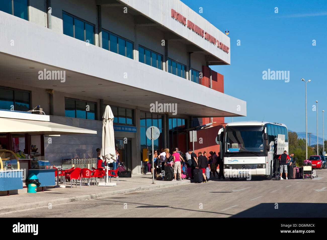 British Tourists Collecting Suitcases From Their Transfer Coach At The ...