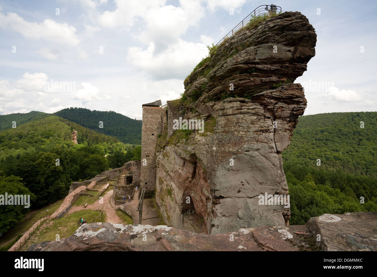 Wissembourg, France, the medieval castle rock Fleckenstein Stock Photo ...