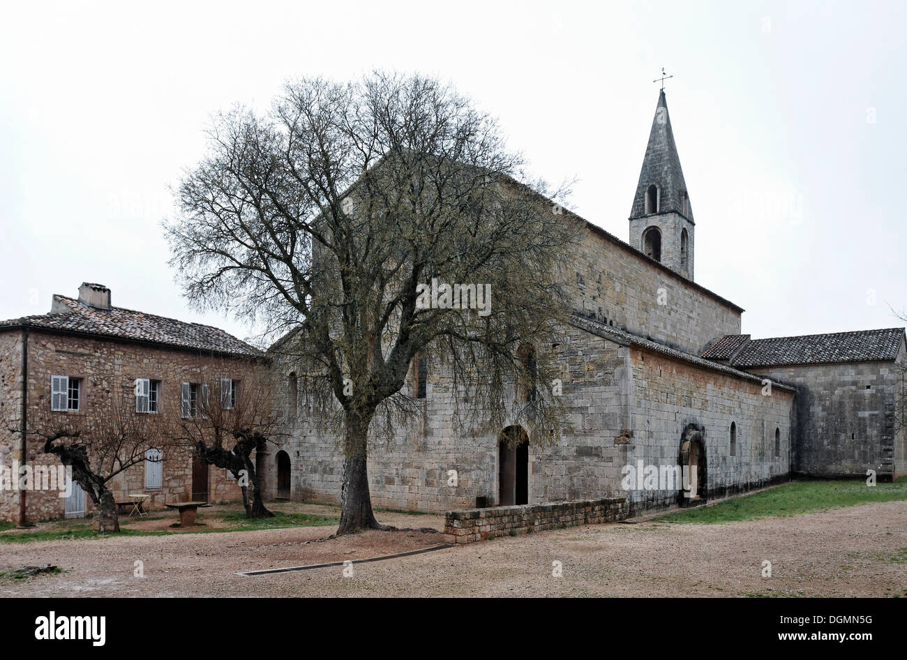 Romanesque Le Thoronet Abbey, a former Cistercian monastery, Provence ...