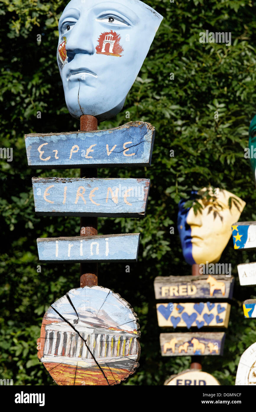 Campaign to turn military signs into peace signs, painted face mask ...