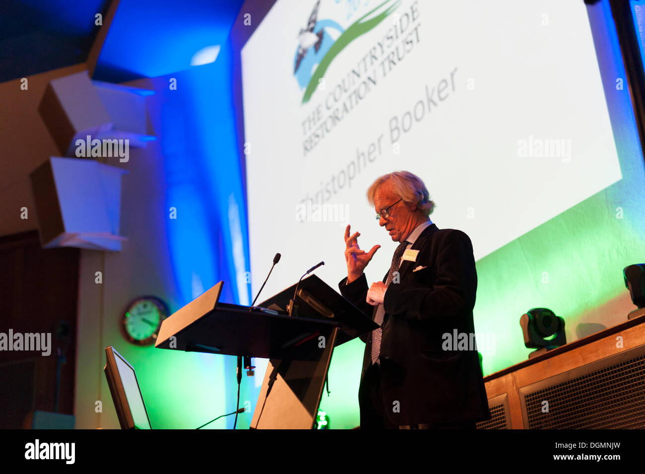 London, UK. 22nd Oct, 2013. Christopher Booker speaking at the ...