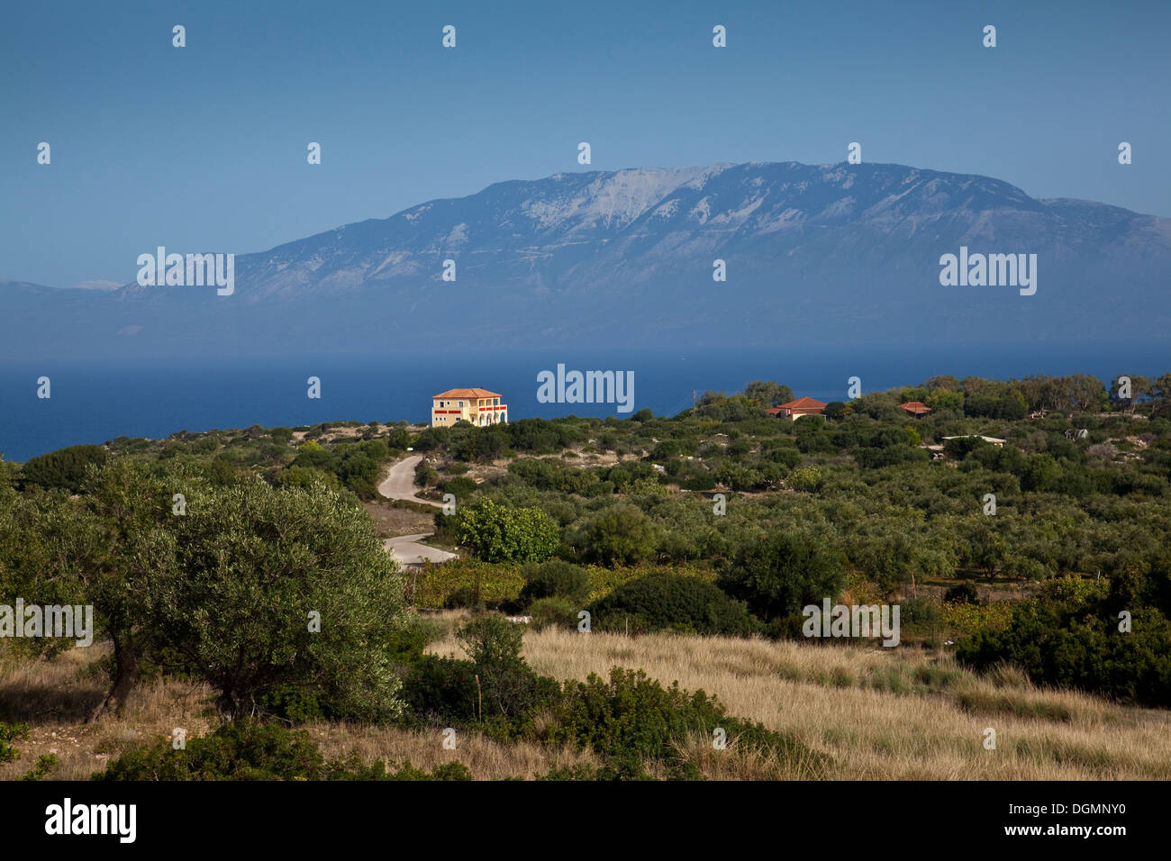 Cape Skinari With Views Across The Sea To Kefalonia, Zakynthos (Zante ...