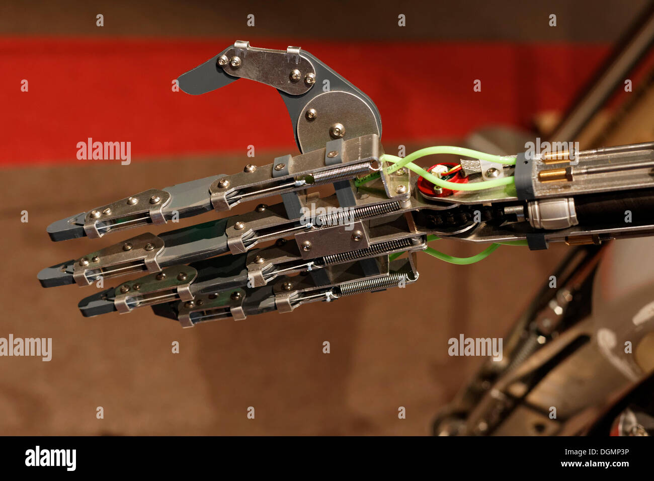 Outstretched hand of RoboThesbian, a humanoid robot by Engineered Arts ...