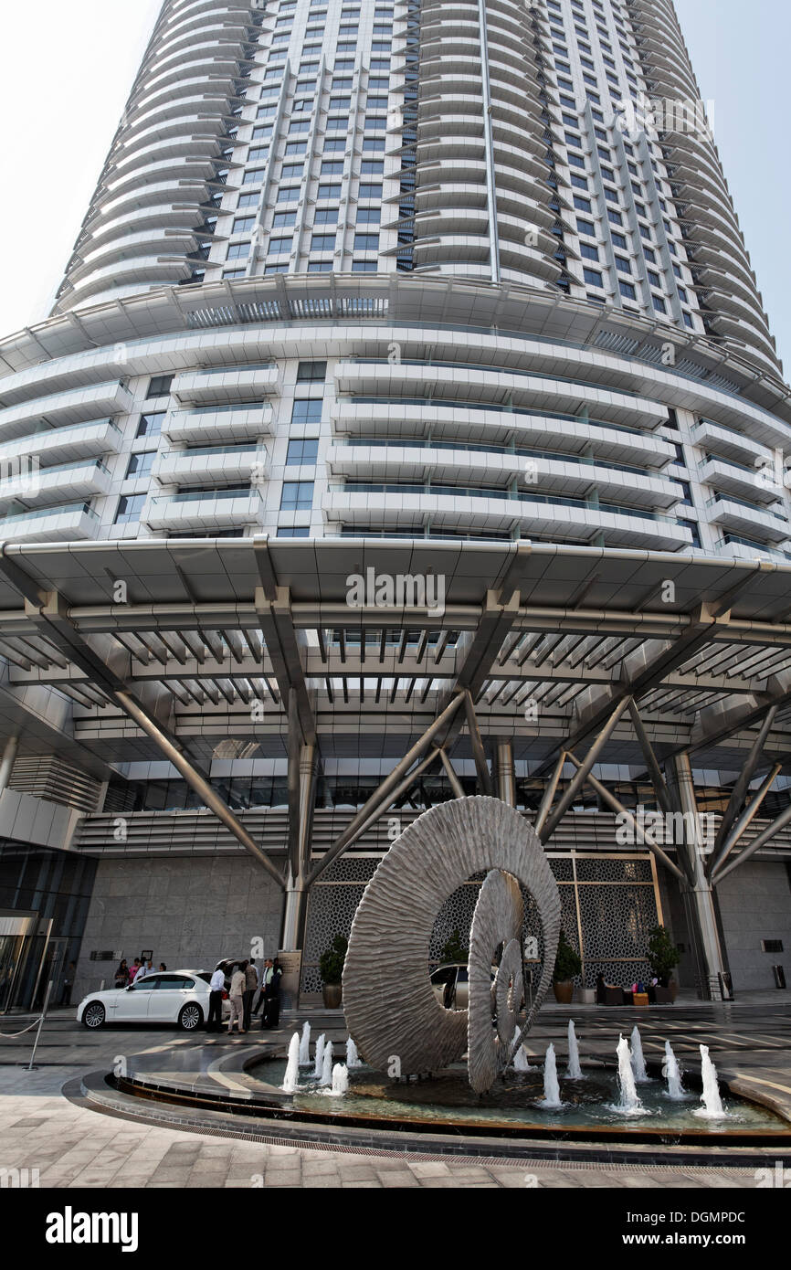 Entrance to The Address, a luxury hotel, Dubai, United Arab Emirates ...