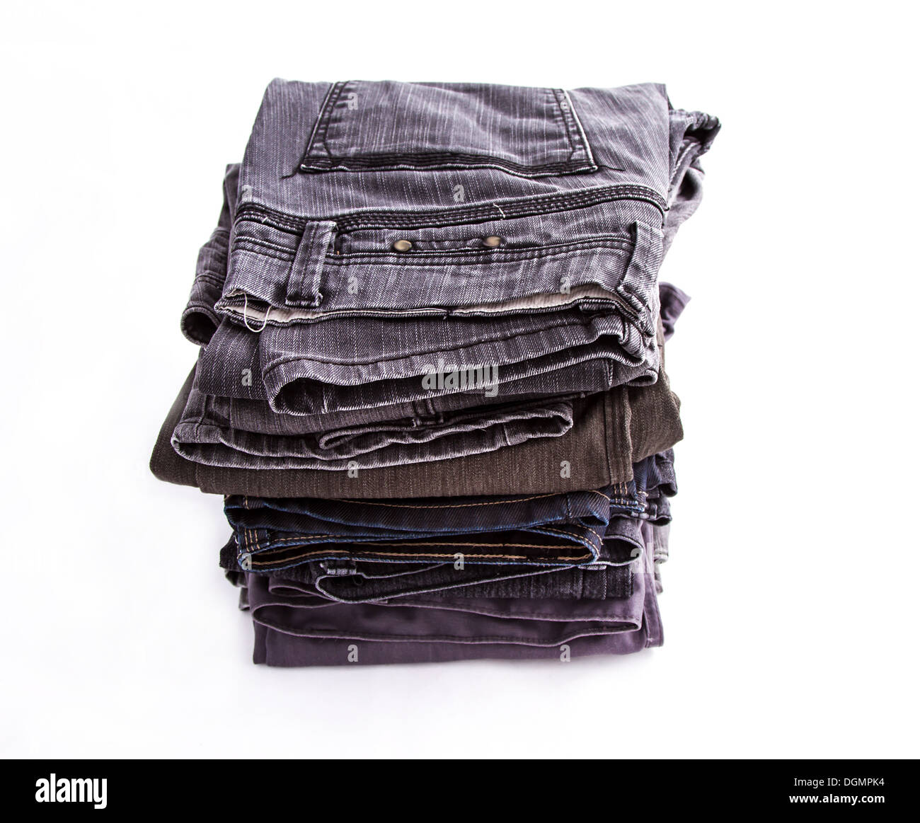 Jeans pile hi-res stock photography and images - Alamy