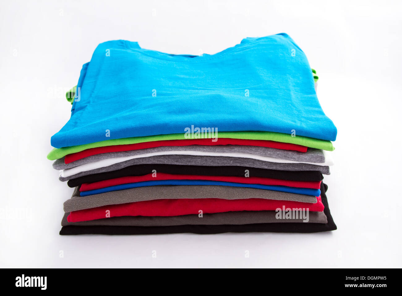 Folded t shirts hi-res stock photography and images - Alamy