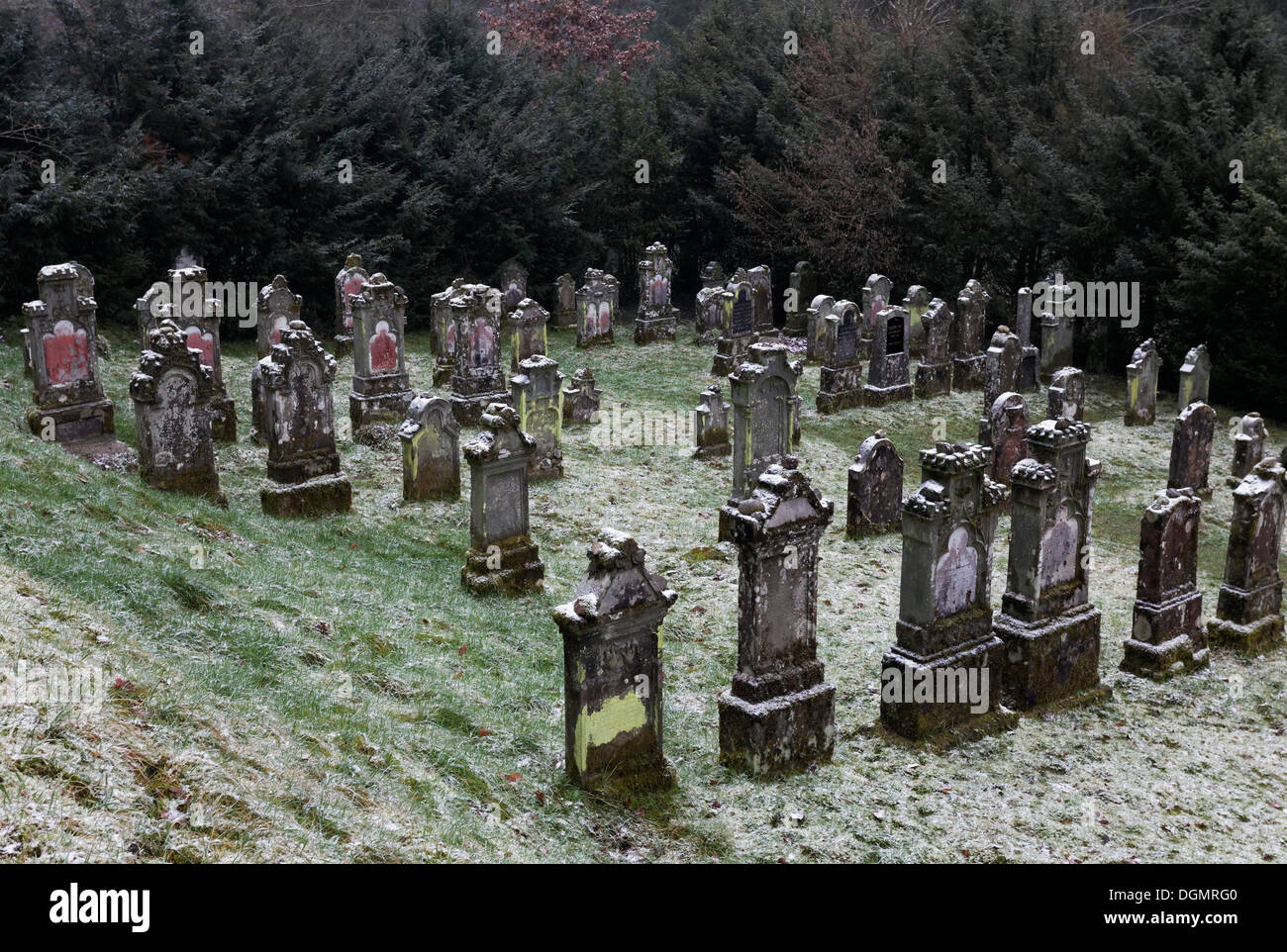 Jewish cemetery of Sulzburg, created in the 16th century, Breisgau ...