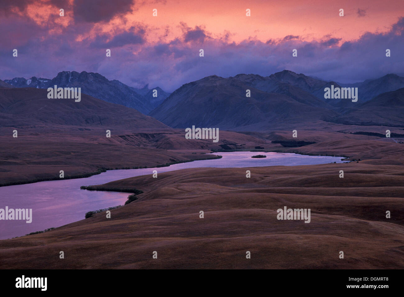 Lake Alexandrina, Mackenzie Country, Canterbury, South Island, New ...
