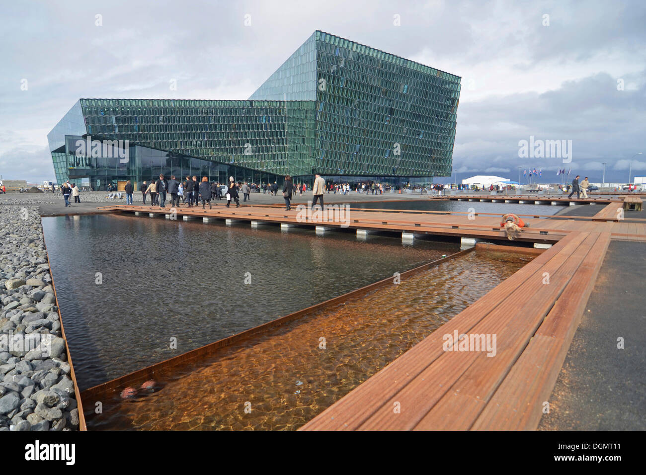 The new Harpa concert hall in Reykjavik, Iceland, Europe Stock Photo ...