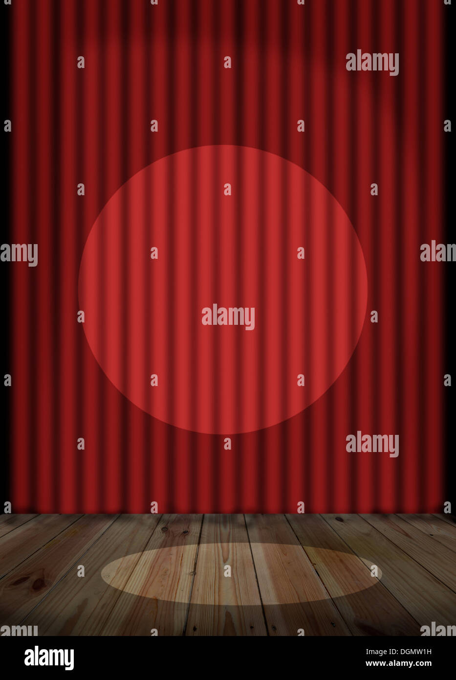 scene from upraised with curtain and headlights Stock Photo - Alamy