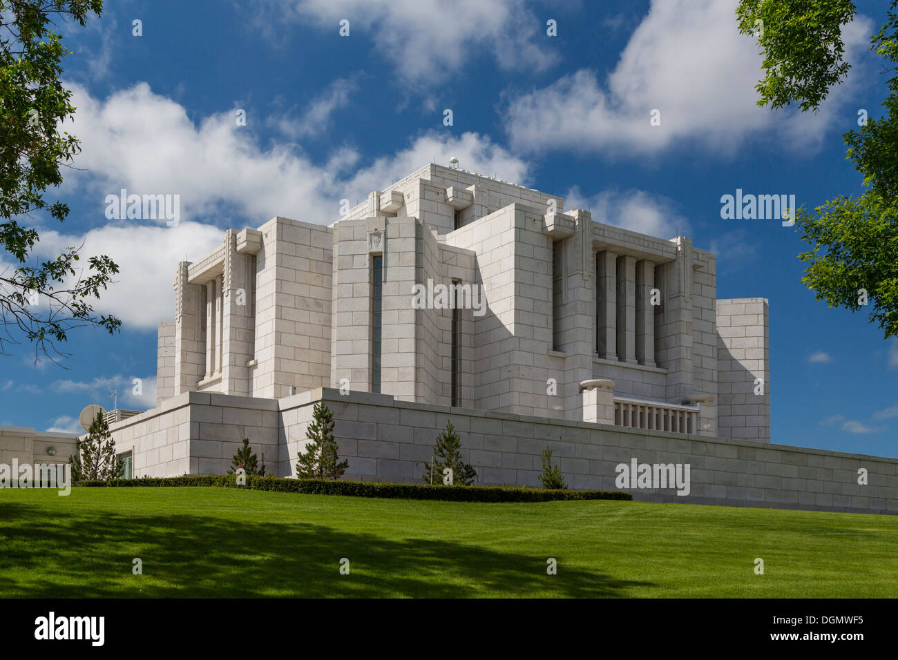 The Mormon Temple building at Cardston, Alberta, Canada Stock Photo - Alamy