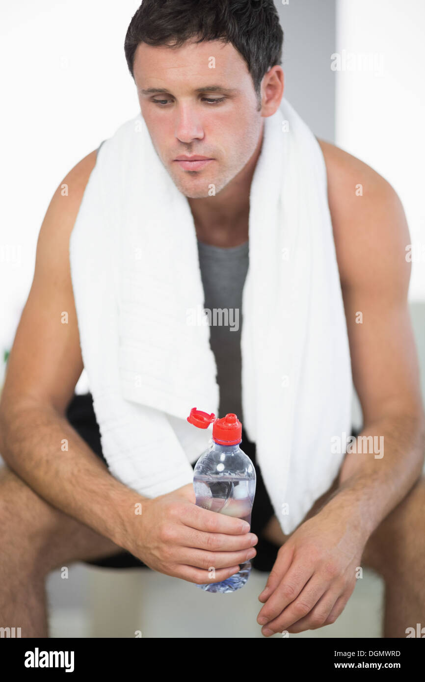 Man with water bottle hi-res stock photography and images - Alamy