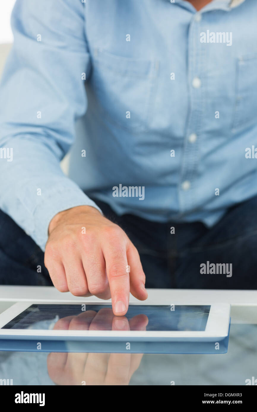 Scrolling close up male hi-res stock photography and images - Alamy