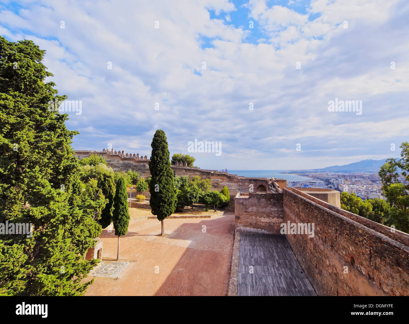 Castillo de Gibralfaro - castle on a Gibralfaro Mount in Malaga ...