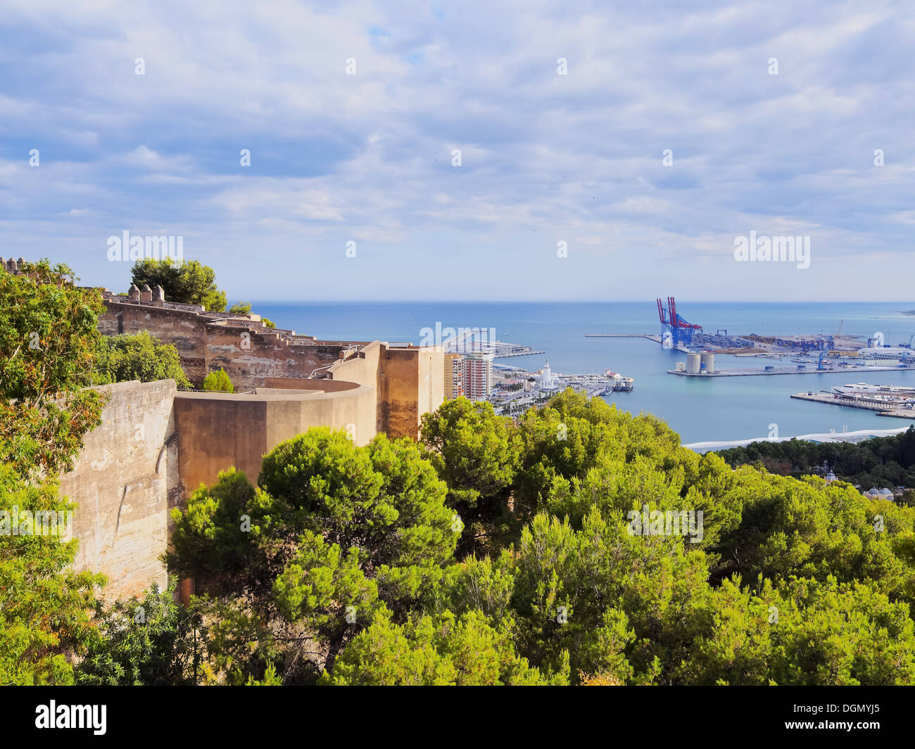 Castillo de Gibralfaro - castle on a Gibralfaro Mount in Malaga ...
