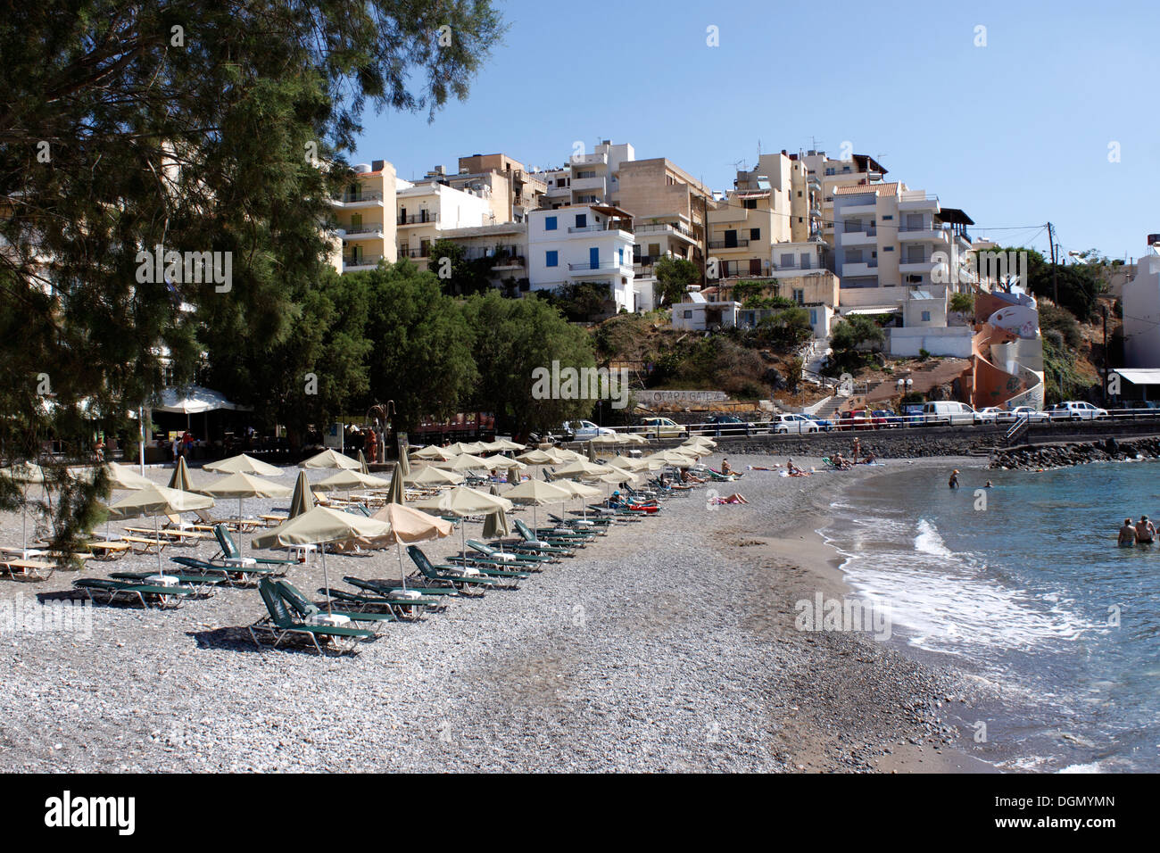 KITROPLATIA BEACH AGIOS NIKOLAOS CRETE Stock Photo - Alamy