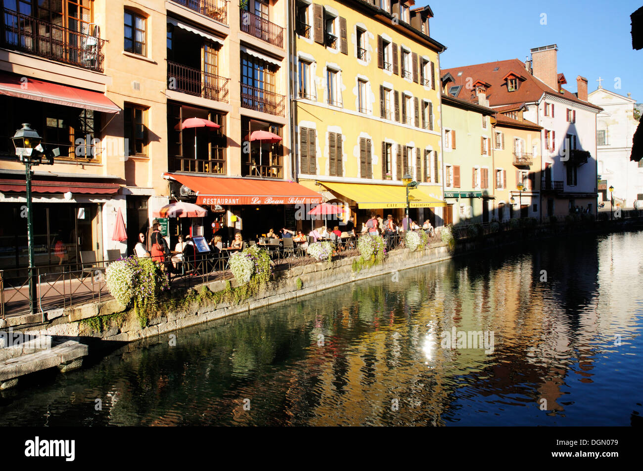 The shadow Annecy's famous Palais de l'Ile prison cast on the old ...