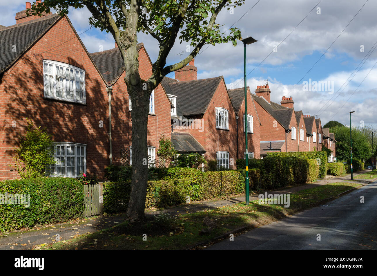 Houses on Moor Pool Avenue on the Moorpool Estate in Harborne Stock ...