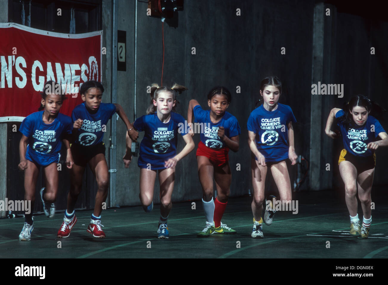 Girls competing at the Colgate Women's Games in 1983 Stock Photo - Alamy