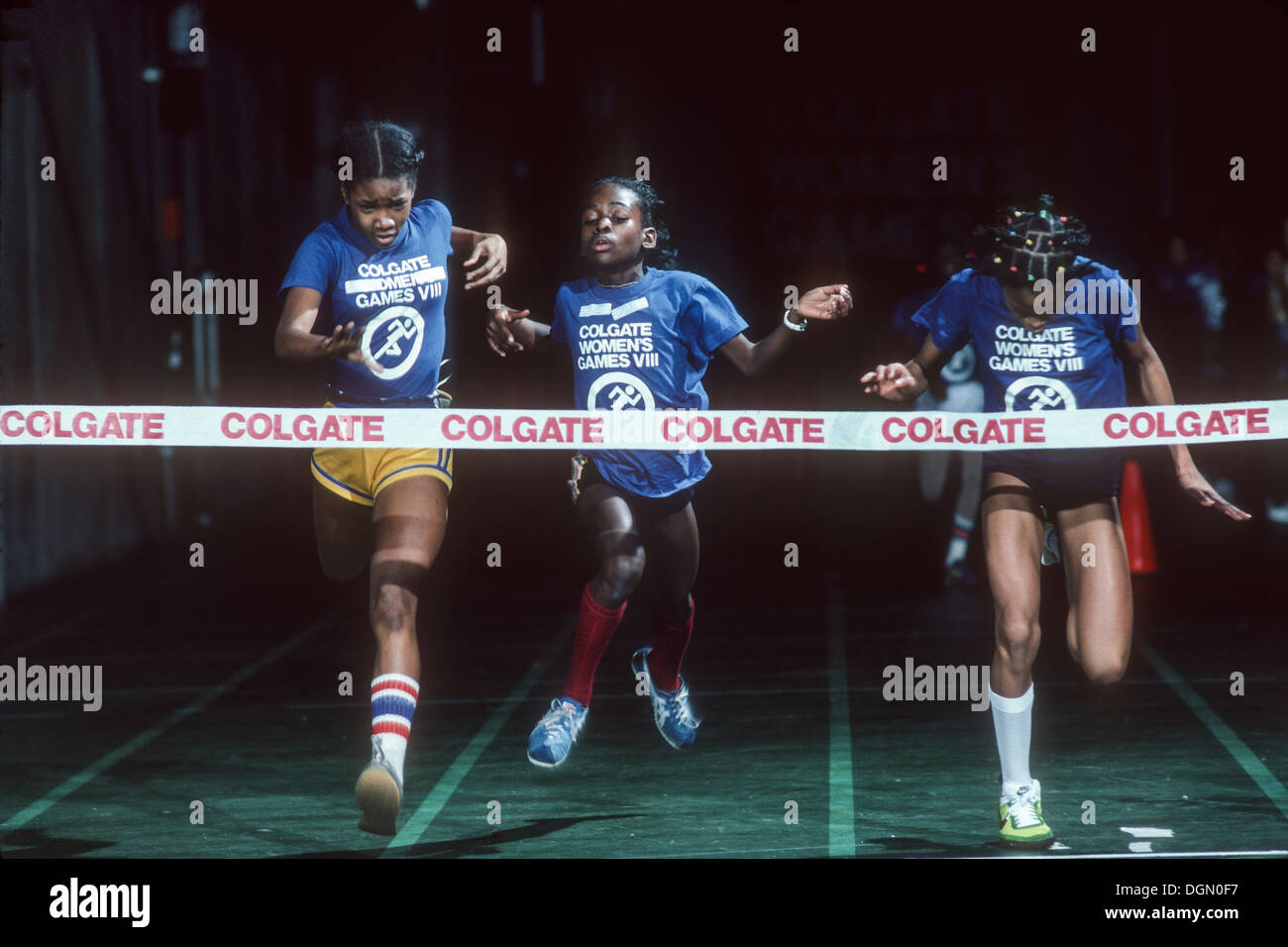 Girls competing colgate games in hi-res stock photography and images ...