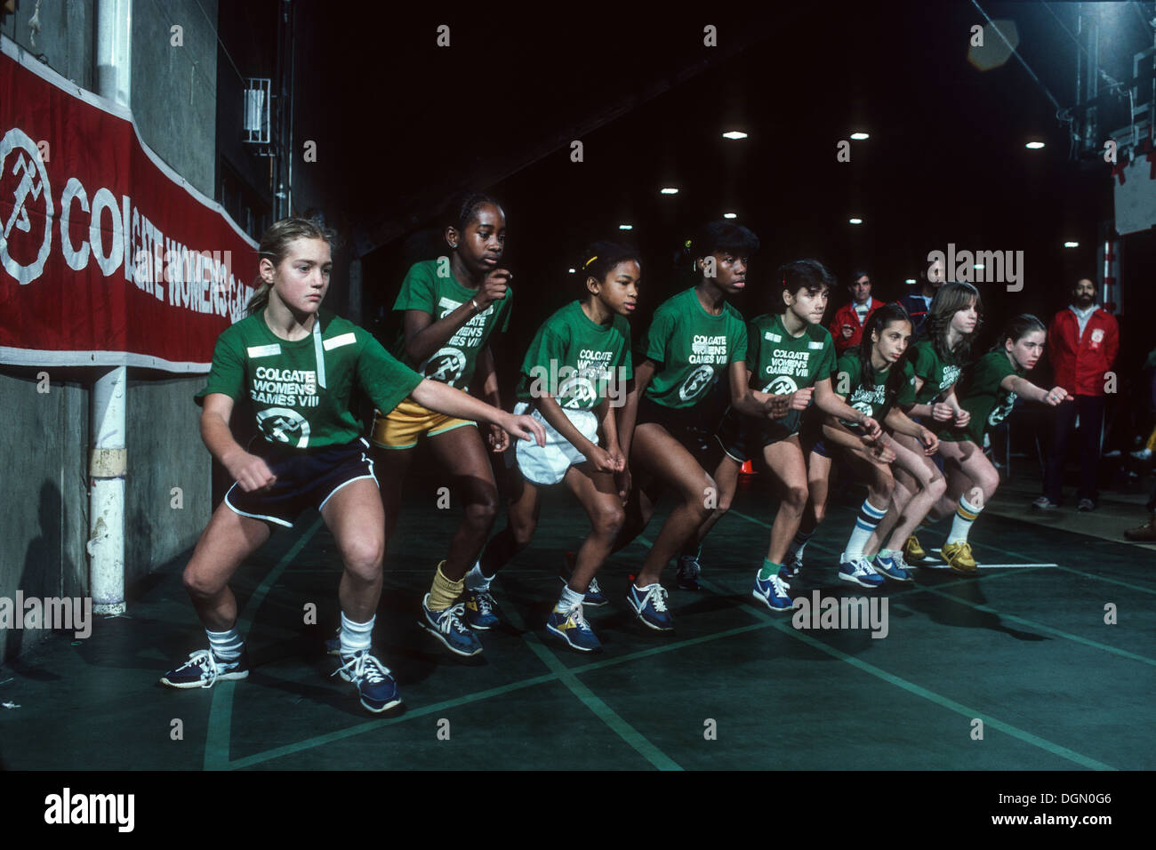 Girls competing at the Colgate Women's Games in 1983 Stock Photo - Alamy
