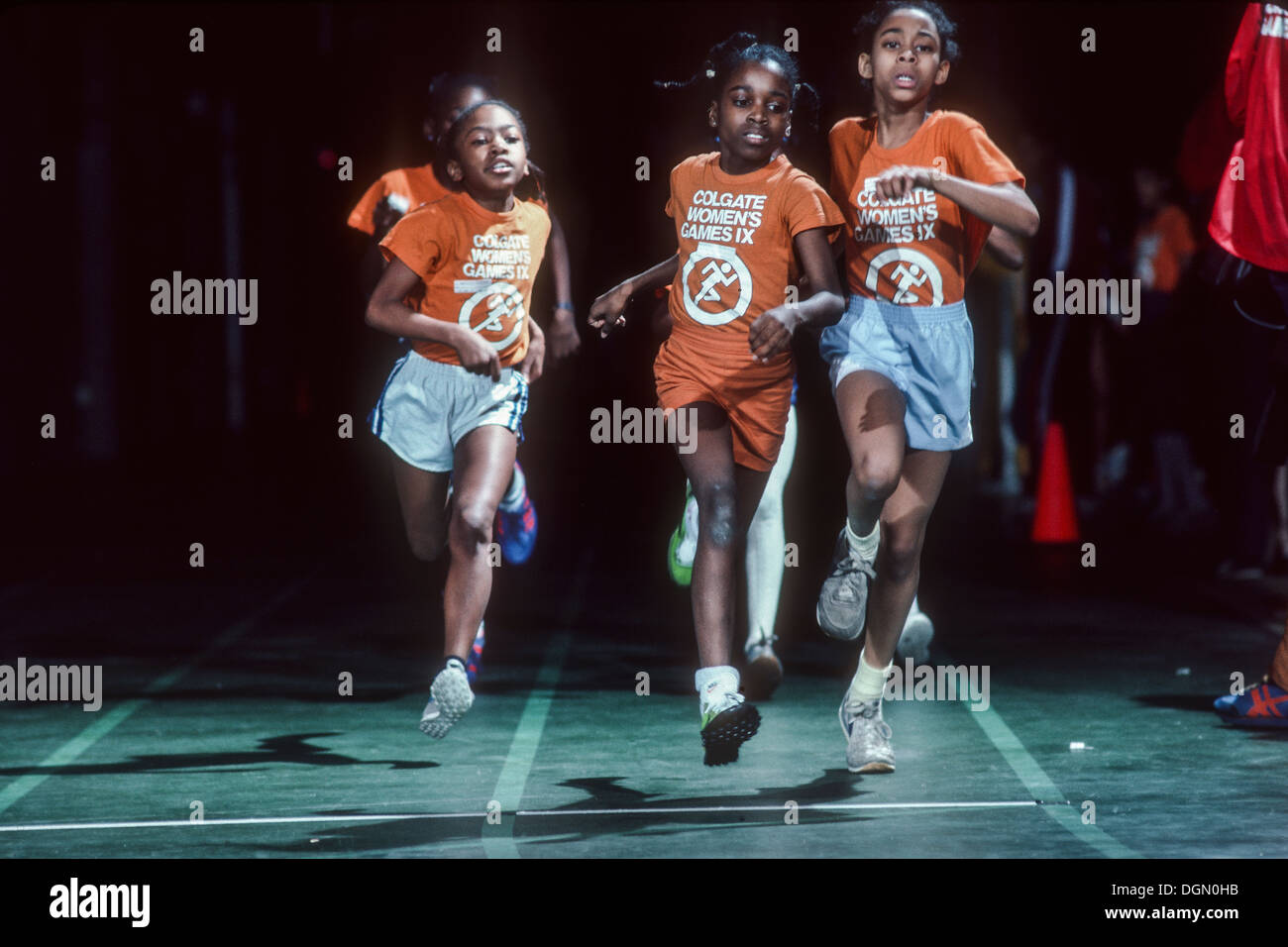 Girls competing at the Colgate Women's Games in 1983 Stock Photo - Alamy