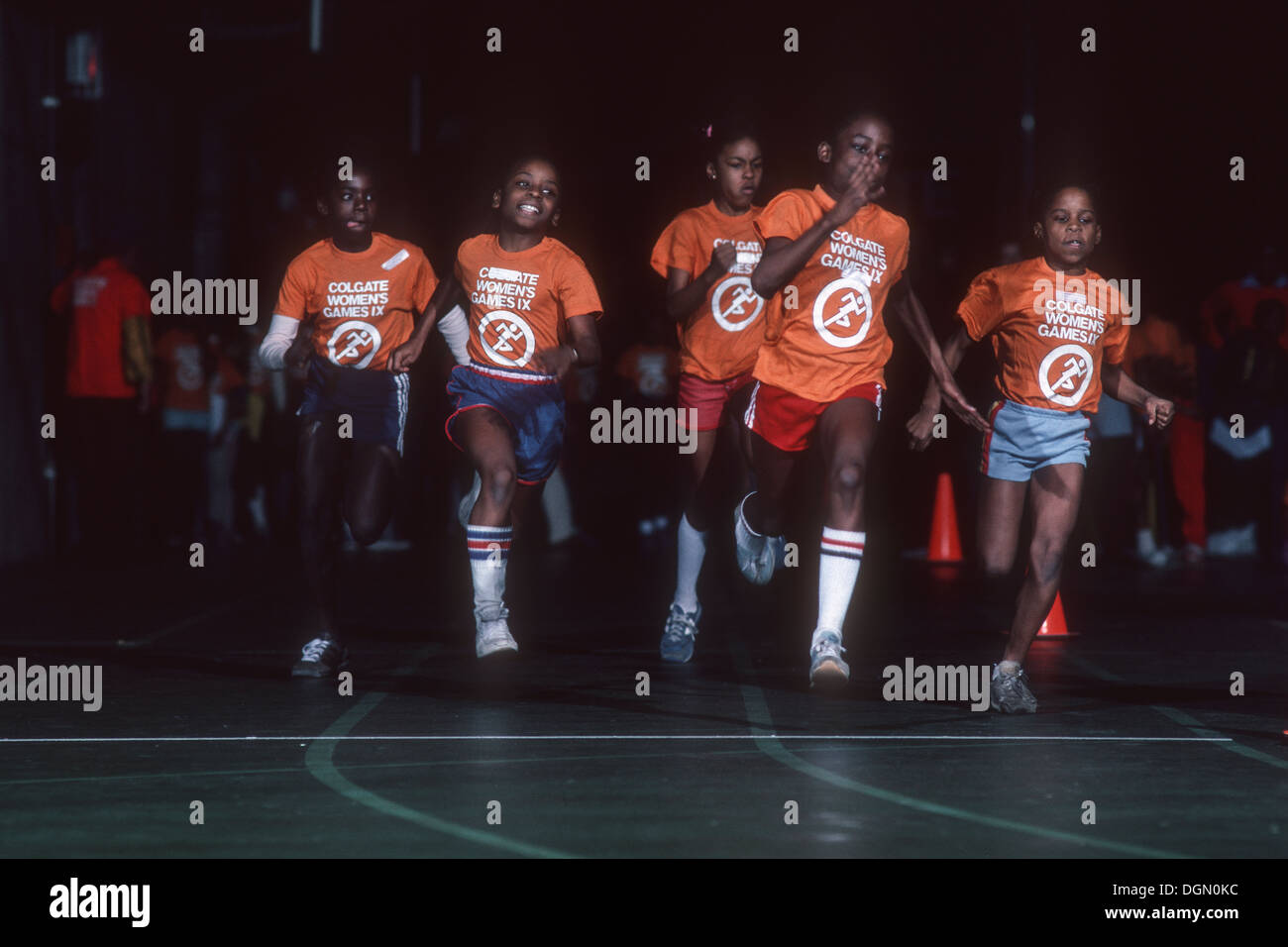 Girls competing colgate games in hi-res stock photography and images ...