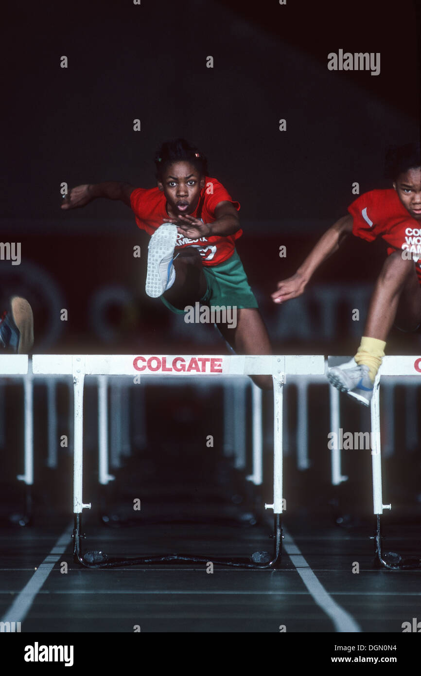 Girls competing at the Colgate Women's Games in 1983 Stock Photo - Alamy