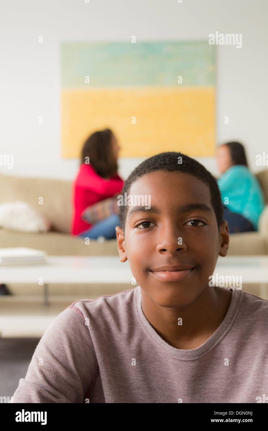 Portrait of teenage boy (14-15 Stock Photo - Alamy