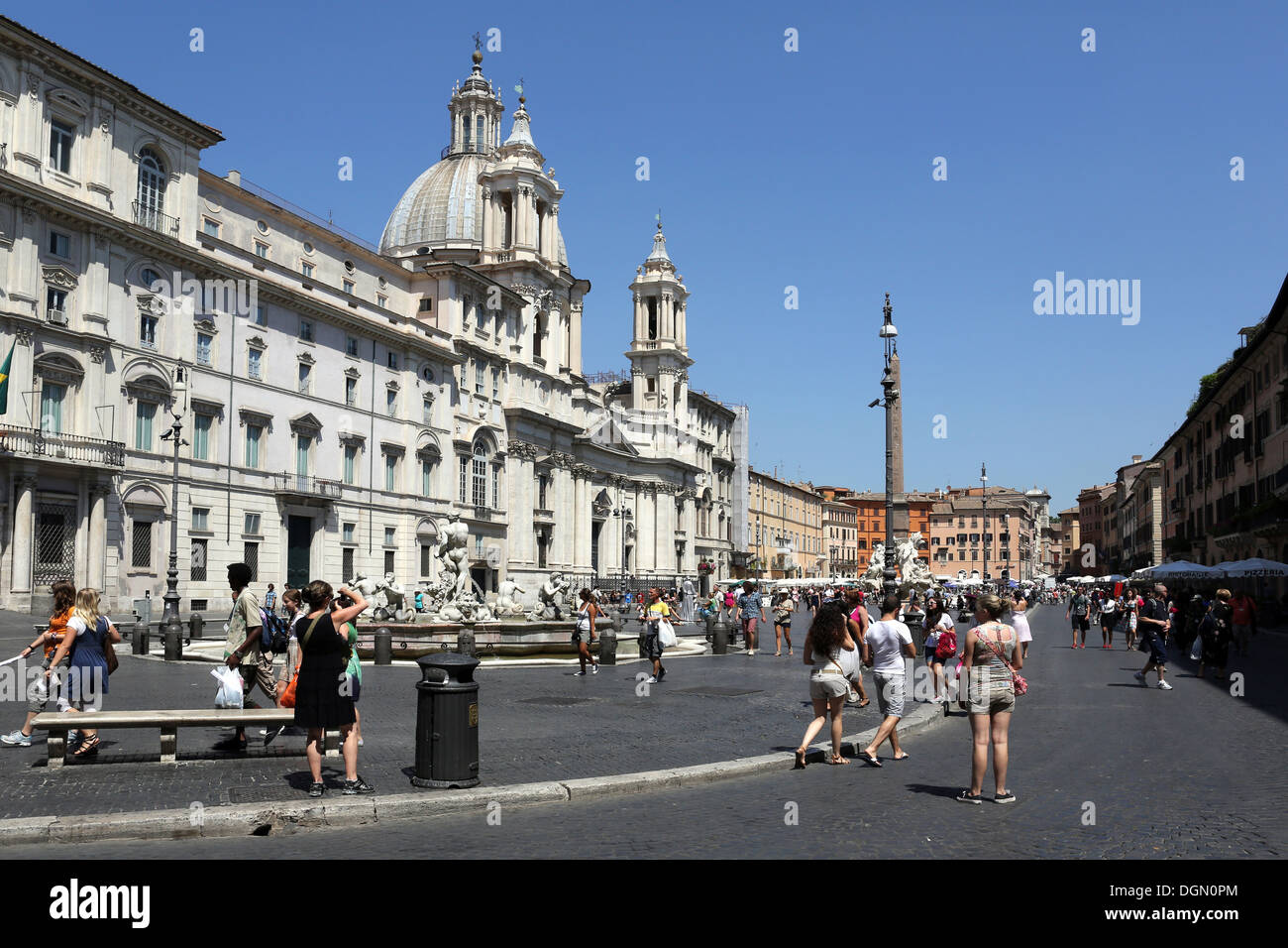 Rome, Italy, overlooking the Piazza Navona Stock Photo - Alamy