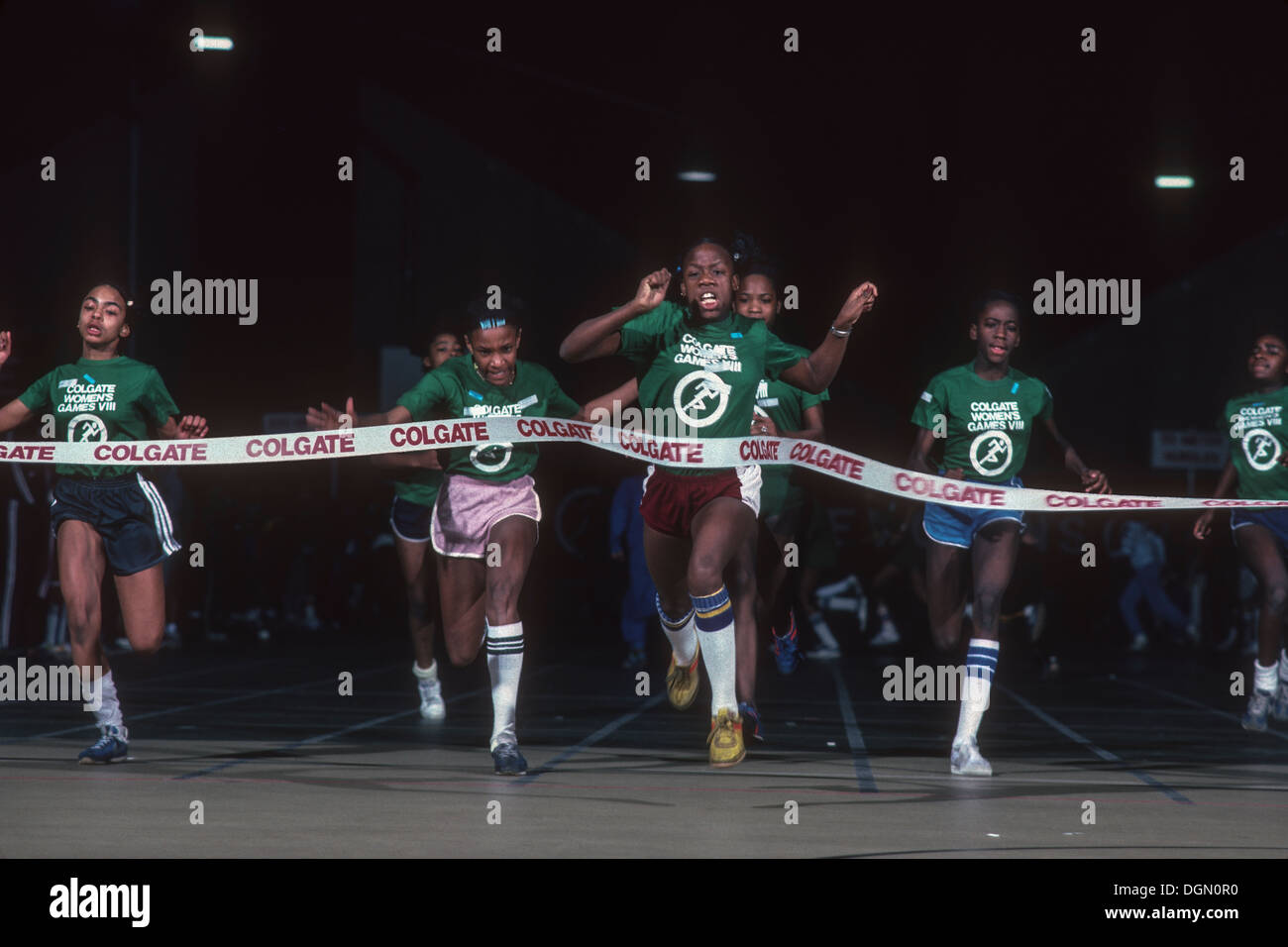 Girls competing colgate games in hi-res stock photography and images ...