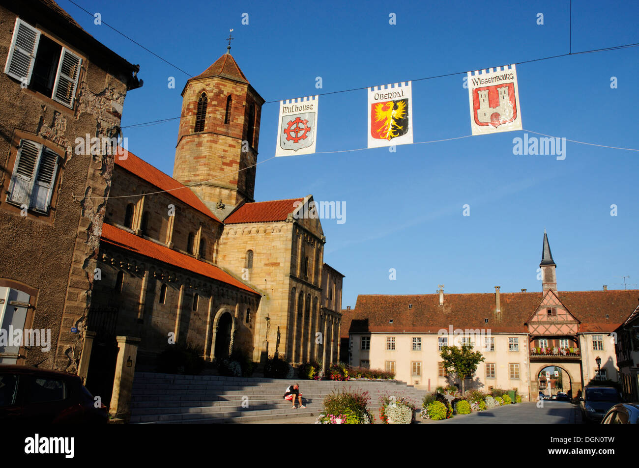 The quaint Alsace town of Rosheim, France Stock Photo - Alamy