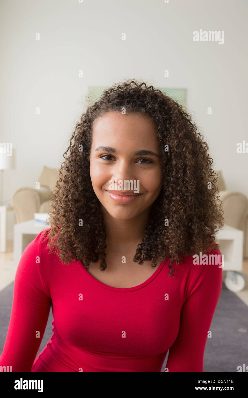Portrait of girl (12-13 Stock Photo - Alamy
