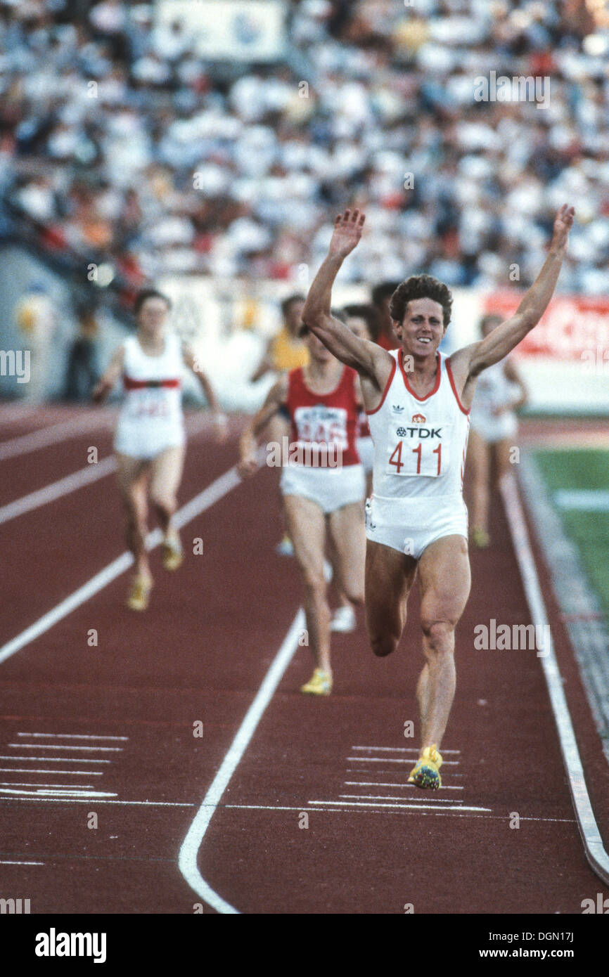 Jarmila Kratochvilova (CZE) competing in the 1983 World Athletics ...