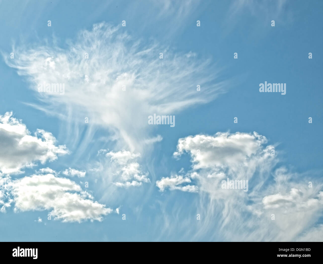pretty fluffy clouds Stock Photo - Alamy