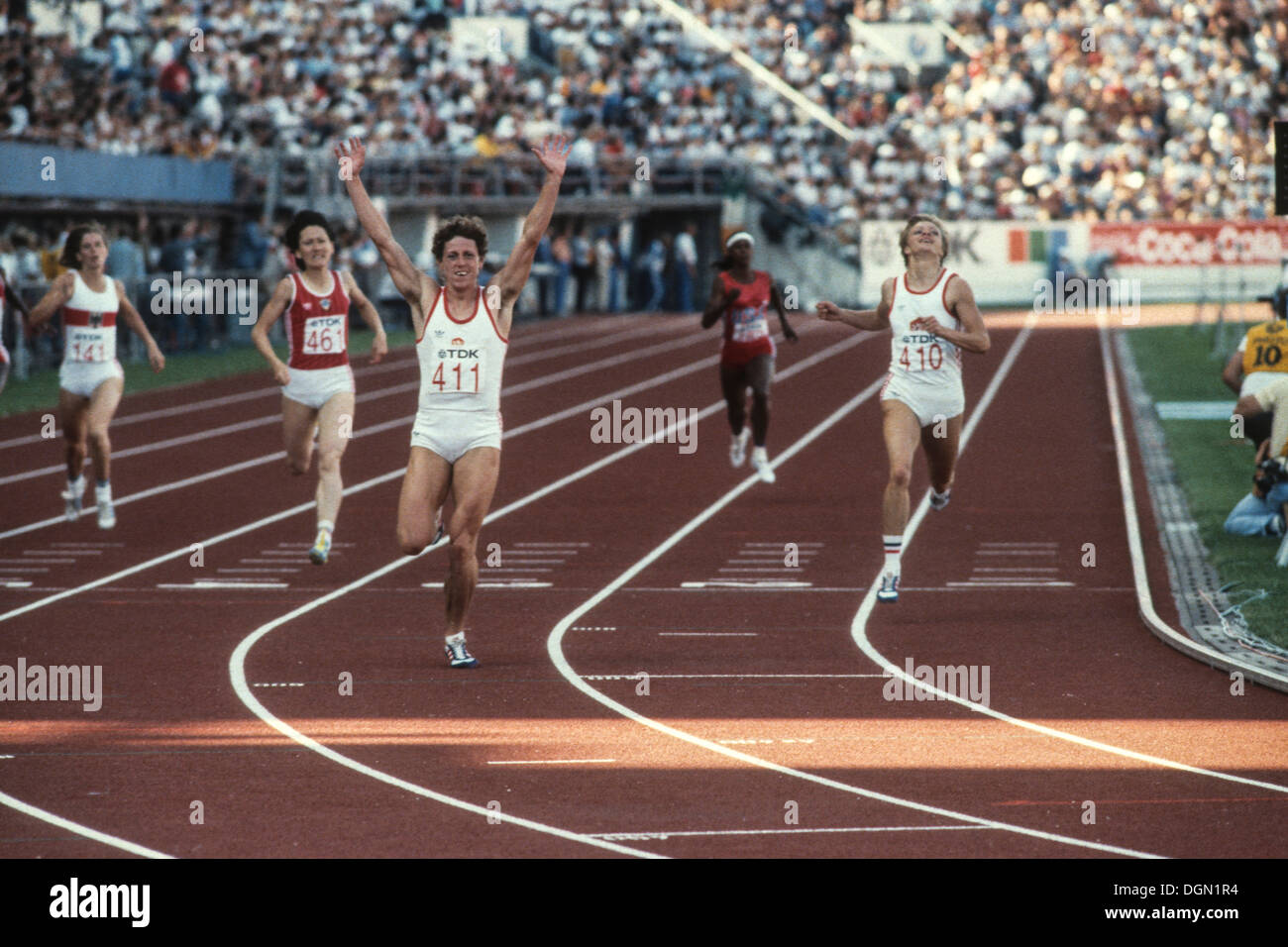 Jarmila Kratochvilova (CZE) competing in the 1983 World Athletics ...