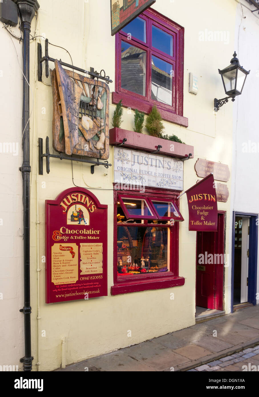 Justin an old fashioned confectioners making their own chocolate fudge ...