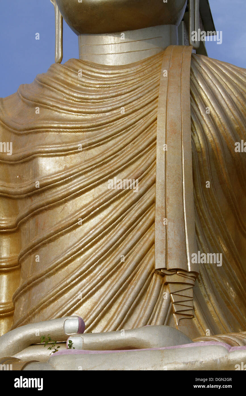 BUDDHA STATUES GOLDEN SASH DIKWELLA SRI LANKA 16 March 2013 Stock Photo ...