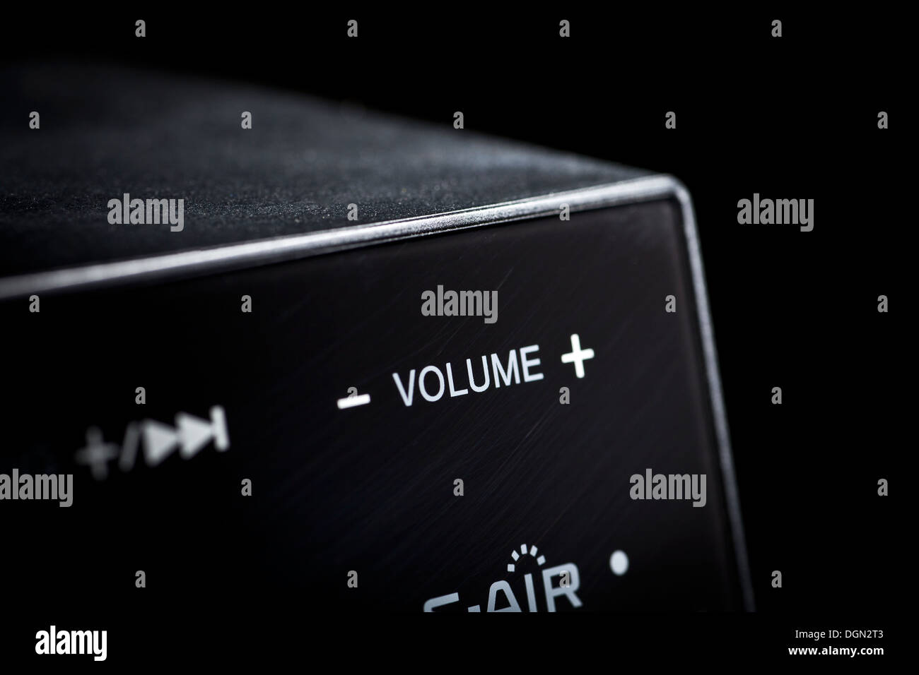 Volume control on a iPod dock Stock Photo - Alamy