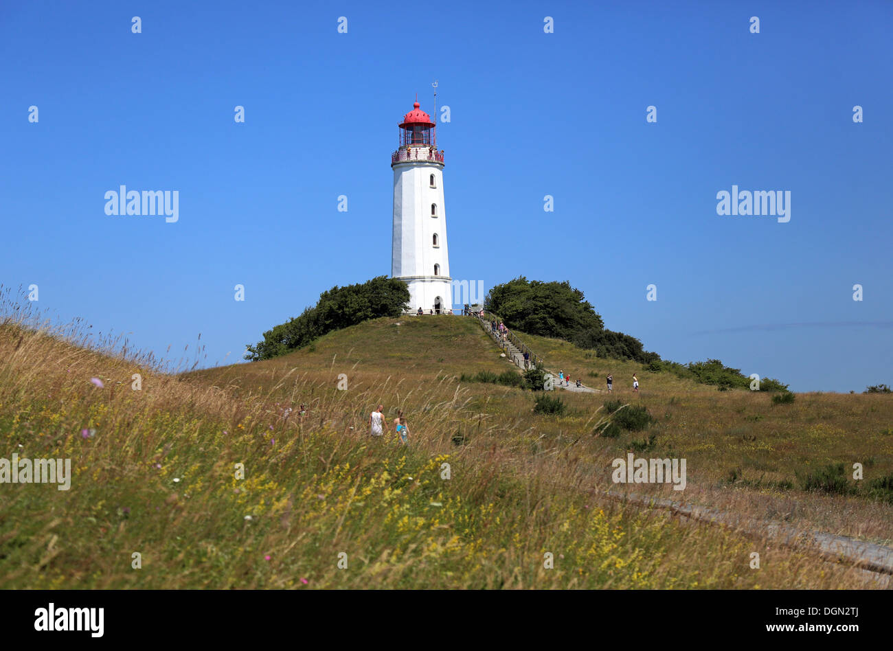 Hiddensee, Germany, beacon Dornbusch Stock Photo - Alamy