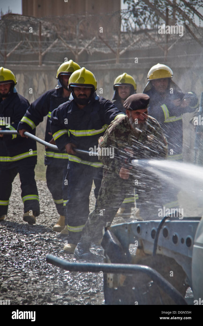 KHOWST PROVINCE, Afghanistan – Led by their commander, Afghan National ...