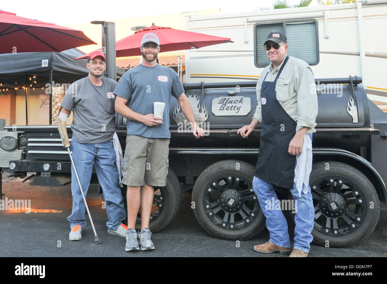 From left, Michael Lackey, Madux Hobbs and Robert Flowers, members of ...