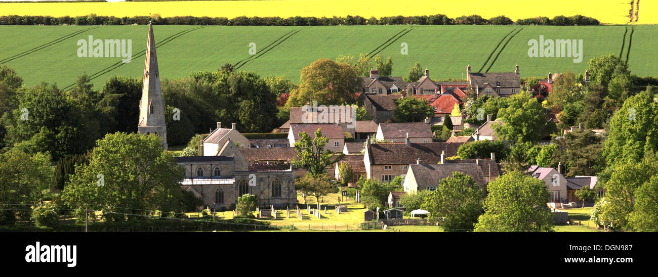 Summer view over Barrowden village, Rutland County, England, UK Stock ...